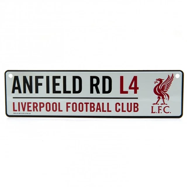 OFFICIAL LIVERPOOL FC Anfield Road L4 Small Street Sign £6.99 - PicClick UK