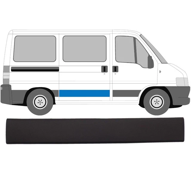 FIAT DUCATO BOXER Relay 2002-2006 Swb Sliding Door Moulding Trim Side ...