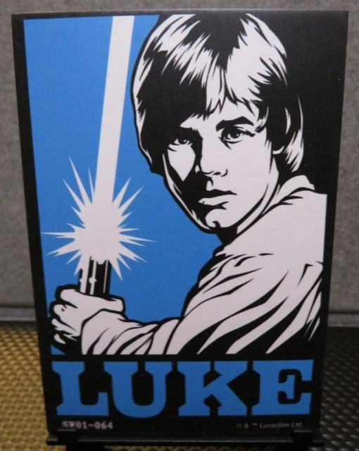 LUKE SKYWALKER STAR Wars Disney Official Licensed Base Art Card Card ...