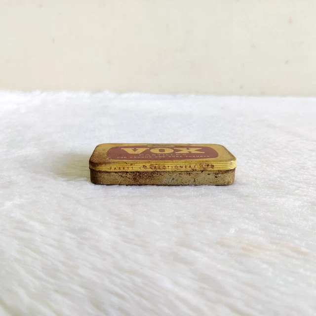 VINTAGE PARRYS VOX Pastilles Pour Toux Et Maux Throats Publicité Boite ...