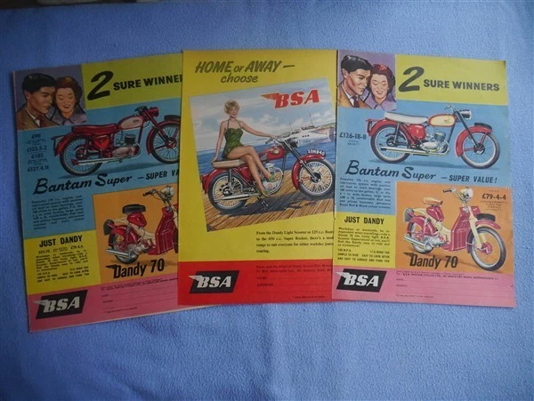 BSA BANTAM & Dandy Early 1960's Advertisements £3.24 - PicClick UK