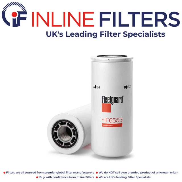 FLEETGUARD HF6553 HYDRAULIC Filter - Genuine Fleetguard - NEXT DAY ...