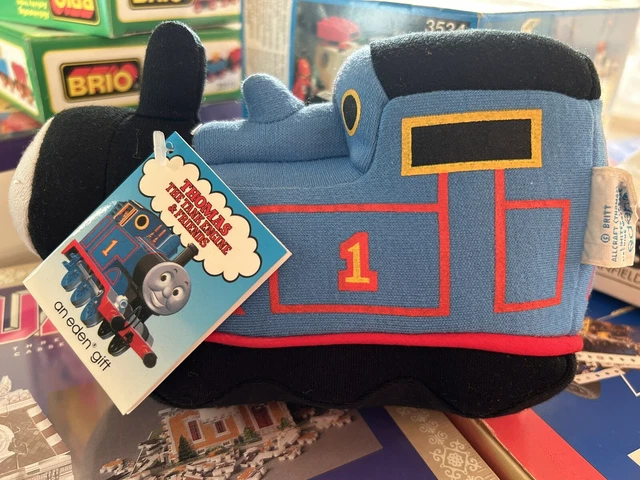 THOMAS THE TANK Engine Plush Stuffed Train, Vintage 1991 EDEN Toy $15. ...