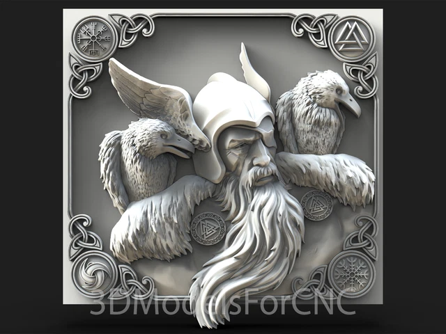 3d Model Stl File For Cnc Router Laser And 3d Printer Odin With Two