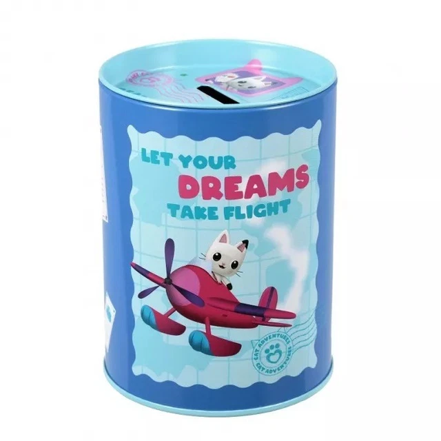 GABBY'S CAT HOUSE Round Metal Money Box £6.74 - PicClick UK