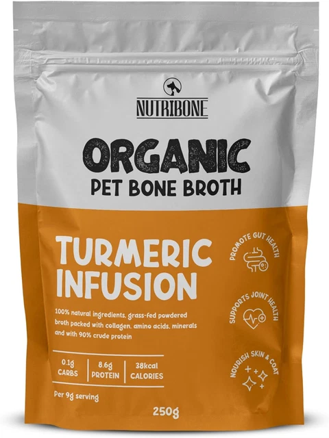 NUTRIBONE BONE BROTH Powder for Pets with Turmeric Extract - High ...