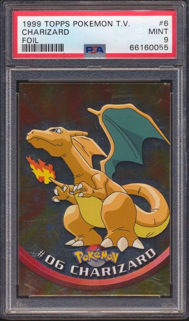 1999 TOPPS POKEMON Tv Charizard Foil #6 Psa 9 ! EUR 166,32 - PicClick FR