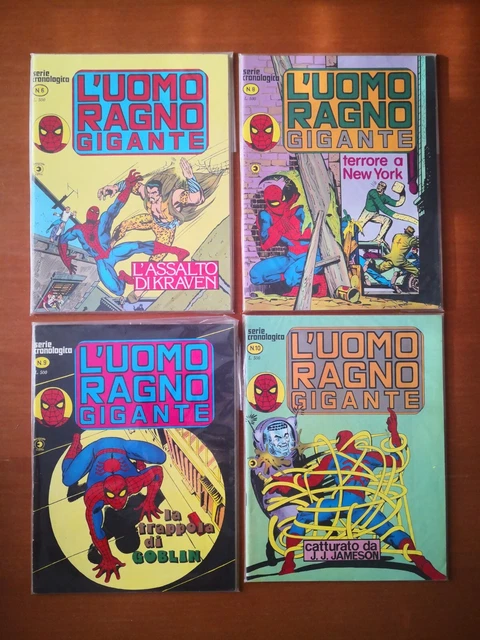 LOTTO L'UOMO RAGNO Gigante - N°6, 8, 9, 10 - Editoriale Corno EUR 30,00 ...