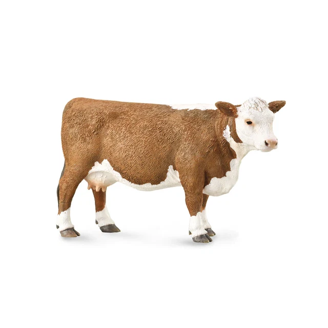 COLLECTA REALISTIC ANIMAL Replica Hereford Cow Figure Large Ages 3+ and ...