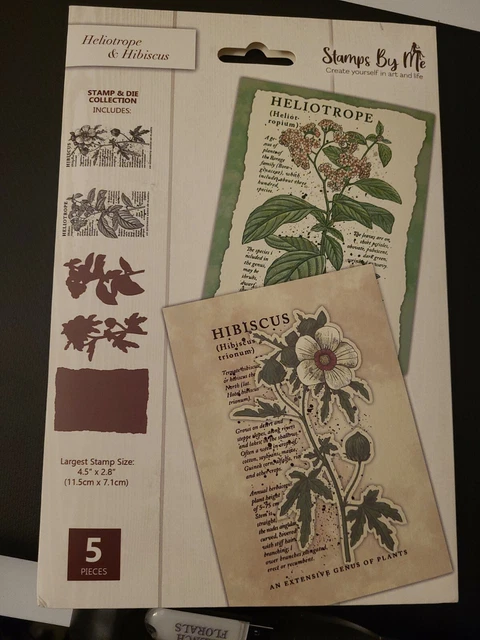 STAMPS BY ME Heliotrope & Hibiscus Stamp + Die Collection £26.68 ...