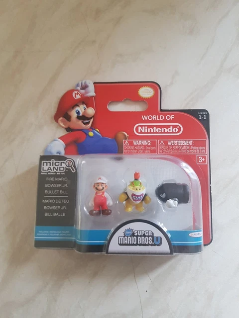 WORLD OF NINTENDO Micro Land Super Mario Bros U 3 Figure Set New £18.99 ...