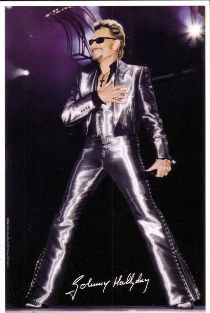 JOHNNY HALLYDAY CARTE fan club géante 20x30cm EUR 10,00 - PicClick FR
