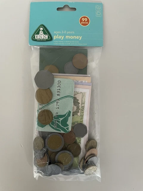 EARLY LEARNING CENTRE ELC play money brand new unopened 99 pieces £10. ...