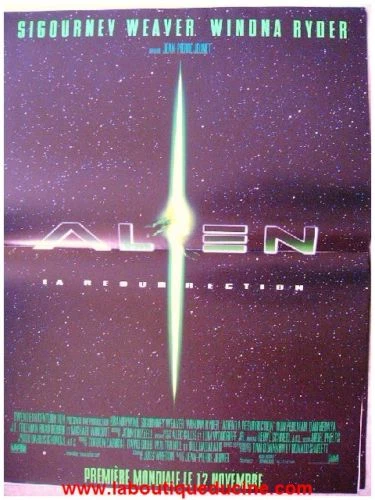 ALIEN 4 AFFICHE Cinéma / Movie Poster SIGOURNEY WEAVER JEAN PIERRE ...