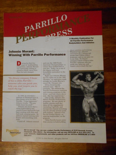 EARLY PERFORMANCE PRESS bodybuilding muscle magazine JOHNNIE MORANT 10 ...