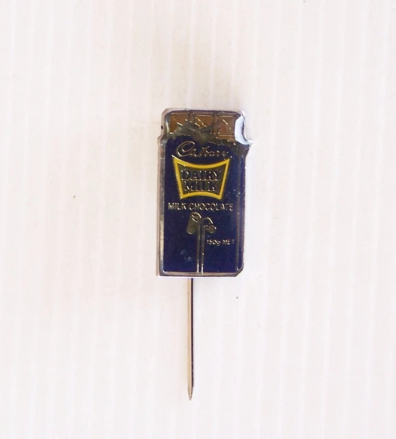 VINTAGE CADBURY DAIRY Milk Chocolate Souvenir Metal Lapel Stick Pin ...