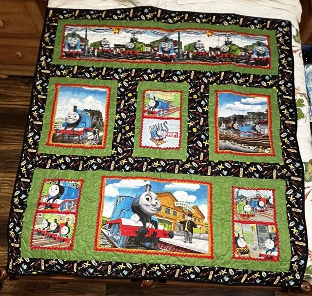 THOMAS THE TANK Train Quilt 54 1/2 x 50 £174.54 - PicClick UK