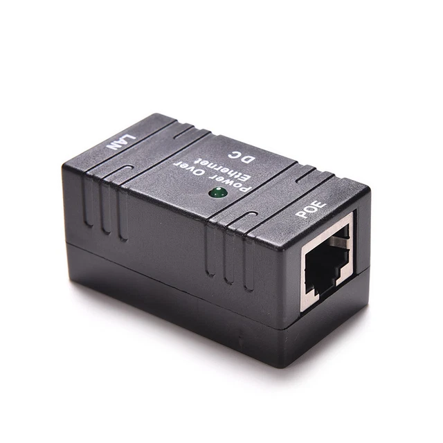 PASSIVE POE INJECTOR Splitter over Ethernet Adapter For IP Camera LAN ...