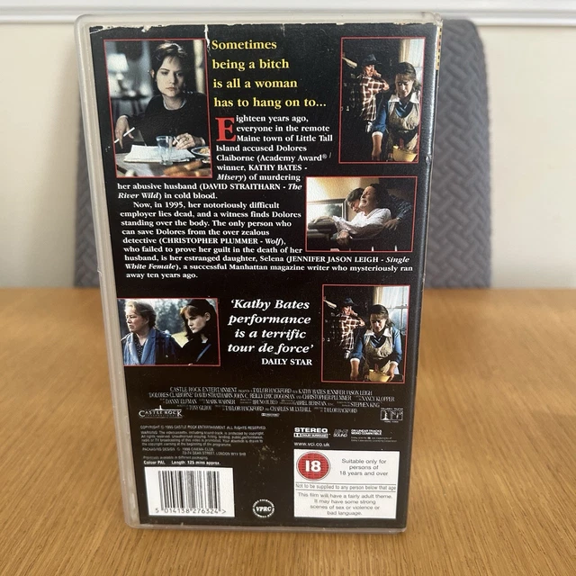 DOLORES CLAIBORNE VHS Video Stephen King 1995 £5.99 - PicClick UK