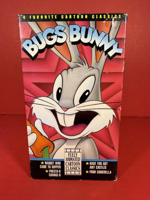 BUGS BUNNY VHS Tape 1989 - 4 Favorite Cartoon Classics Unicon ...