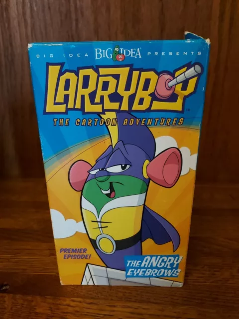 VEGGIETALES LARRY BOY Cartoon Adventures Angry Eyebrows VHS Premier ... VEGGIETALES LARRY BOY Cartoon Adventures Angry Eyebrows VHS Premier ...