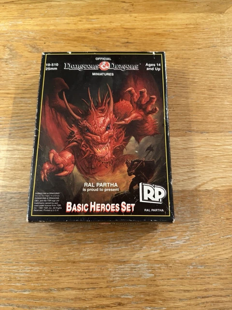 RAL PARTHA DUNGEONS And Dragons Basic Heroes Set in Box - Figures ...