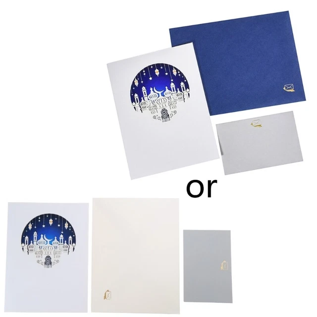3D MOSQUE POP-UP Card Eid Greeting Card Eid Religious Holiday Note ...