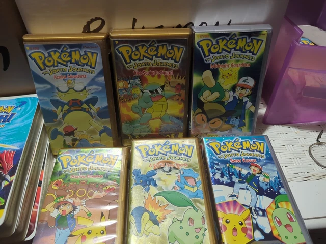 POKÉMON 6 VHS The Johto Journeys Movie Lot Featuring Gold & Silver ...