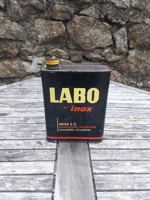 ANCIEN BIDON D'HUILE LABO inox 2 litres " vide " EUR 14,00 - PicClick FR