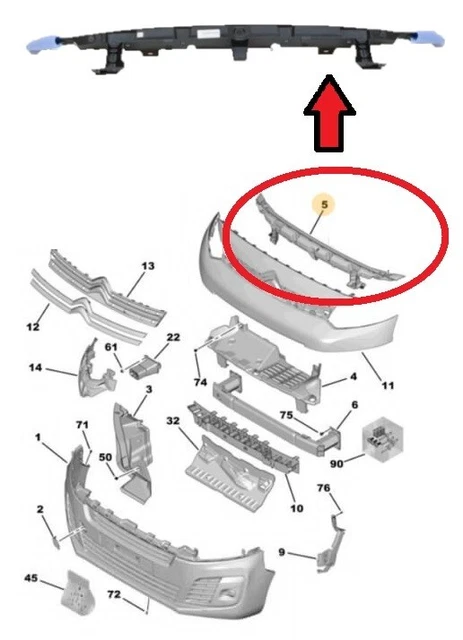 TOYOTA PROACE VAUXHALL Vivaro 2019- Front Bumper Bracket Holder ...