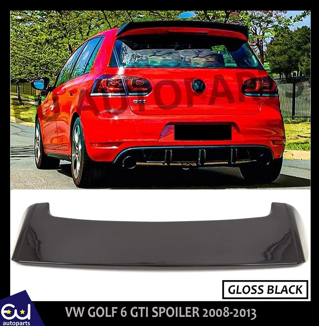 FOR VW GOLF Mk6 Gti Gtd Golf R Style Roof Spoiler Gloss Black 2008-2013 ...