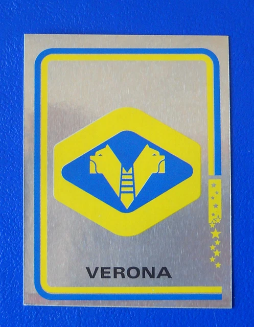 FIGURINA JUNIOR STICKERS CALCIO 1990/91 N.421 - SCUDETTO - VERONA - new ...