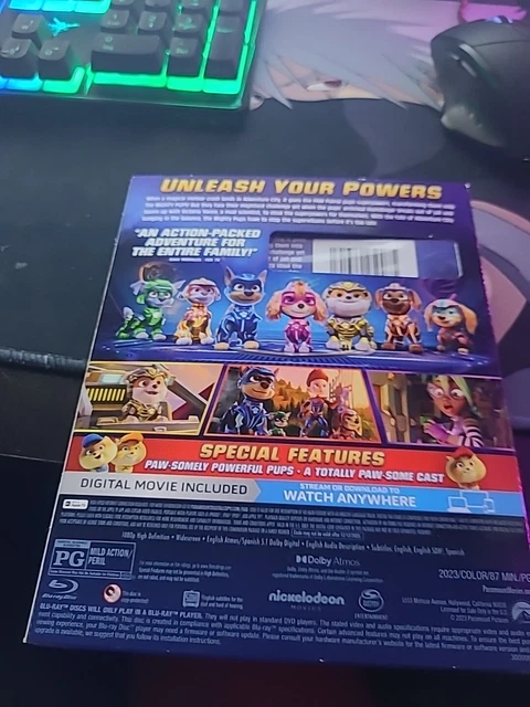 PAW PATROL: THE Mighty Movie (Blu-ray + Digital Code, 2023) EUR 19,43 - PicClick DE