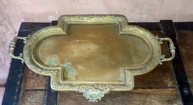 SURTOUT DE TABLE plateau centre de table en bronze XIX ème EUR 450,00 ...