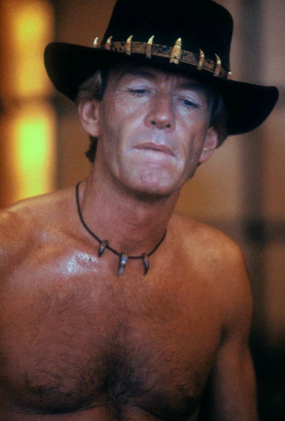 AUSTRALIAN ACTOR PAUL Hogan filming Crocodile Dundee II in 1987 - Old ...