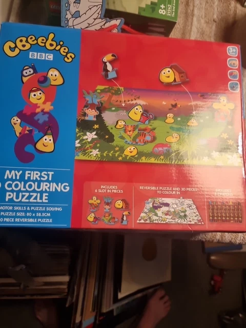 CBEEBIES MY FIRST 3D colouring puzzle Pack - Educational Toy for Kids £ ...