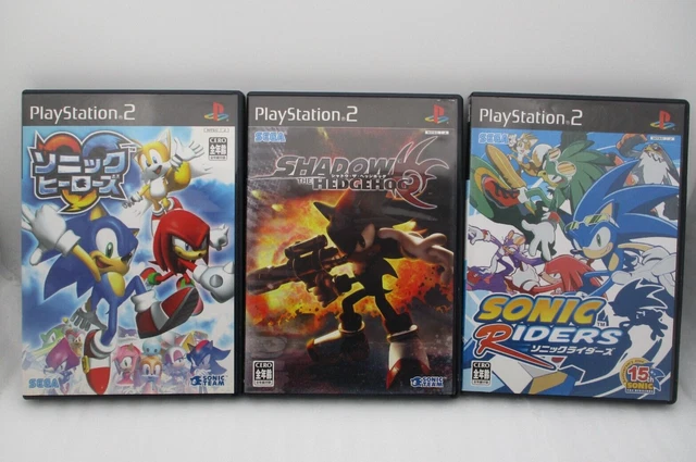 PS2 SOFTWARE SONIC Heroes, Shadow the Hedgehog, Sonic Riders 3Games ...