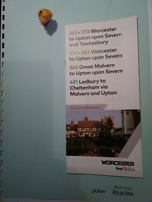 BUS TIMETABLE FIRSTBUS Worcester 2018 Great Malvern Ledbury Cheltenham ...