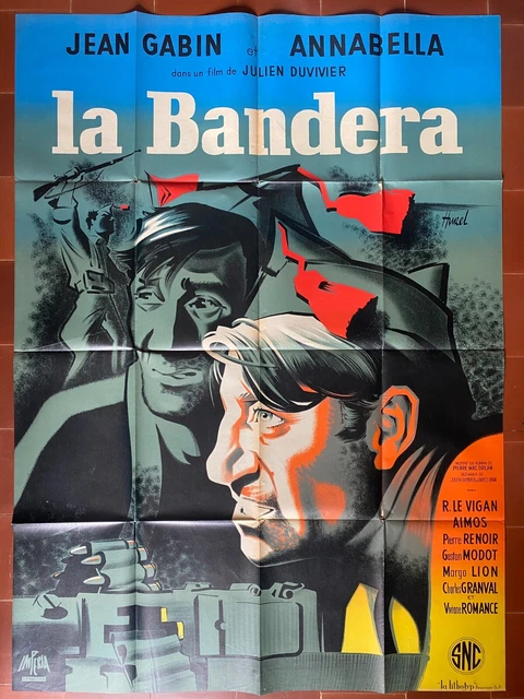 AFFICHE LA BANDERA Julien Duvivier JEAN GABIN Annabella 120x160cm 50's EUR 70,00 - PicClick FR