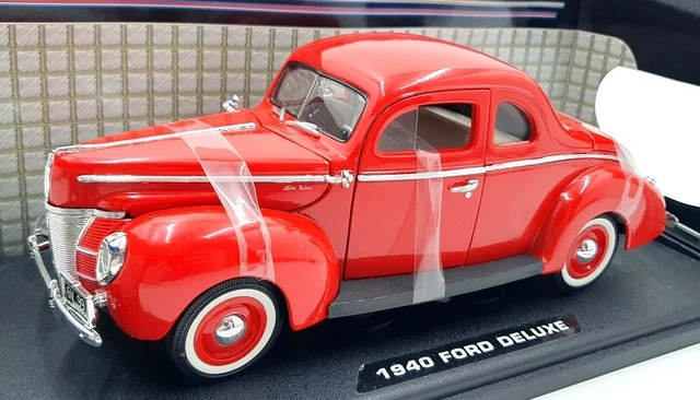 MOTOR MAX 1/18 scale Diecast 73108 - 1940 Ford Deluxe - Red £69.99 ...