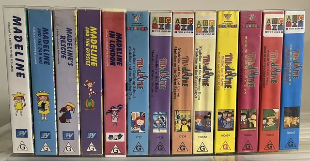 MADELINE VHS PAL Video Tapes Lot Of 13 ABC Kids 1990s Rare Animated $69 ...