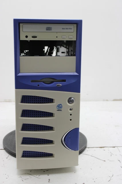 VINTAGE ATX DESKTOP PC Case Beige Sleeper Retro Build Case w/ 350W ATX ...