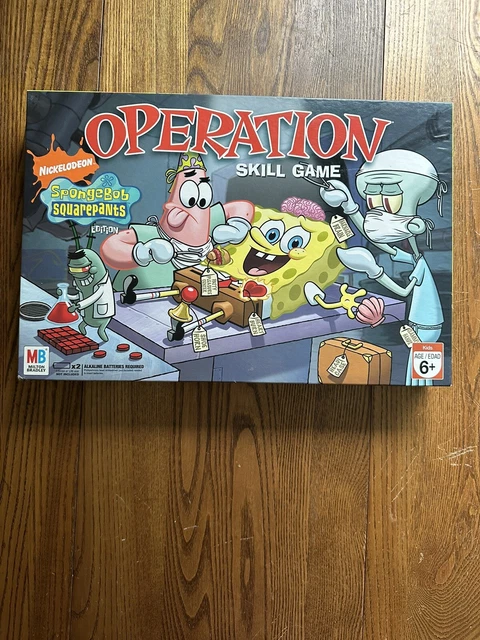 SPONGEBOB SQUAREPANTS OPERATION Board Game 2007 Nickelodeon Tested ...
