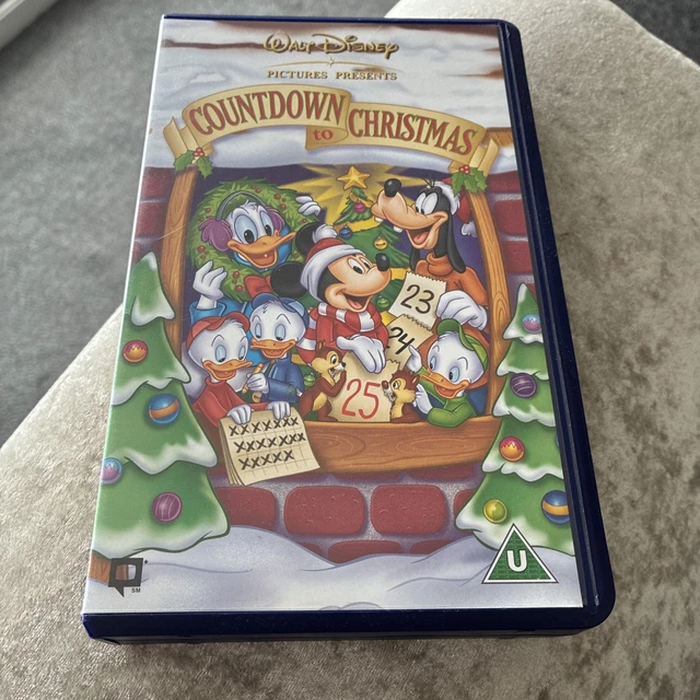 DISNEY'S COUNTDOWN TO Christmas (VHS, 2005) - Mickey Mouse case only £5 ...