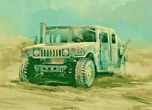 MILITARY DESERT ACTION Tanks Chopper Humvee Wallpaper Borders 561 W $22 ...