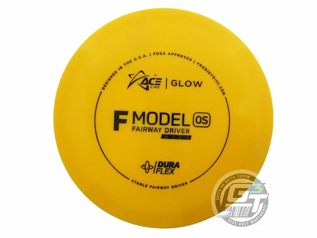 NEW PRODIGY DISCS DuraFlex Glow F Model OS 174g Yellow Fairway Driver ...