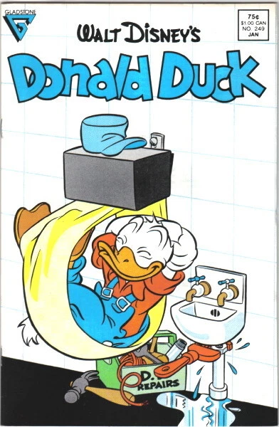 WALT DISNEY'S DONALD Duck Comic #249 Gladstone 1987 VERY FINE+ UNREAD ...