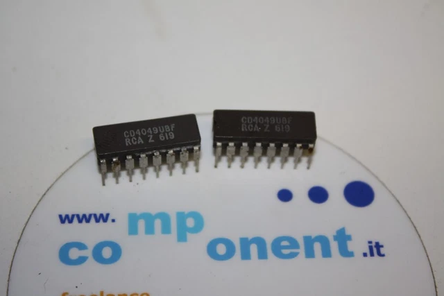 CD4049U8F RCA IC Transceiver CMOS Logic Hex Inverting BUFFER DIP16 ...
