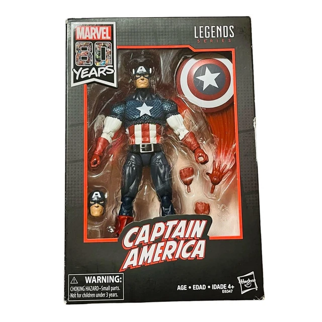 HASBRO MARVEL LEGENDS Capitán América 80 Aniversario Figura Edición Japonesa EUR 166,44 ...