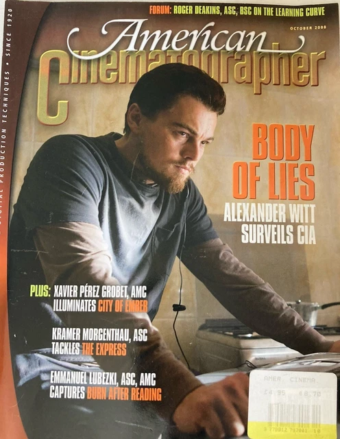 AMERICAN CINEMATOGRAPHER MAGAZINE October 2008 £5.43 - PicClick UK